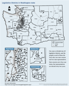 The 49 Legislative Districts of Washington State - Teach W